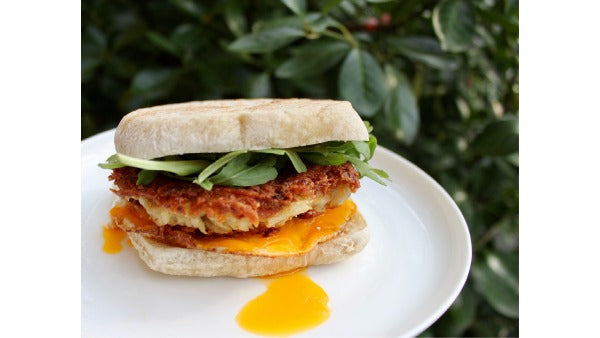 Latke Breakfast Sandwich Recipe – Dam Good® English Muffins